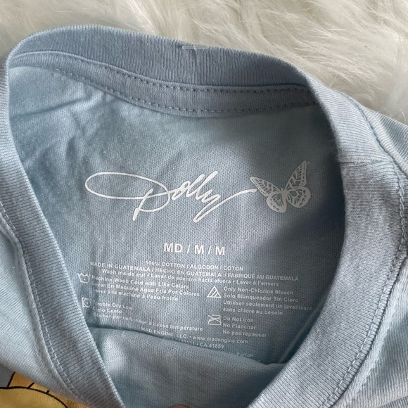 Tops | Dolly Parton Tshirt Baby Blue Band Music Tee | Poshmark